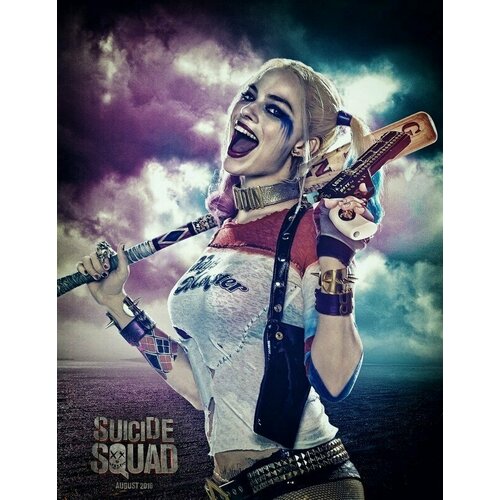 Плакат, постер на бумаге Отряд самоубийц (Suicide Squad), Дэвид Эйр. Размер 60 х 84 см
