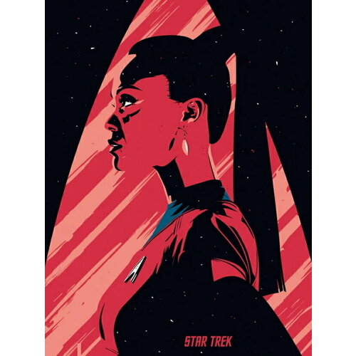 Плакат, постер на холсте Star Trek-Nyota Uhura/Звездный путь/искусство/арт/абстракция/творчество. Размер 60 х 84 см