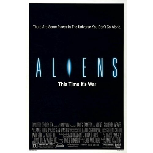 Плакат, постер на бумаге Чужие (Aliens, 1986г). Размер 60 на 84 см