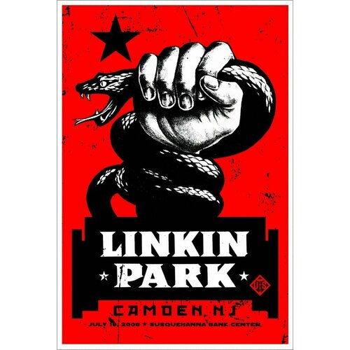 Плакат, постер на бумаге Linkin Park/Линкин Парк. Размер 21 х 30 см