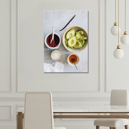 Картина/Картина на холсте для интерьера/Картина на стену/Картина для кухни/ -Авокадо для завтрака 60х80
