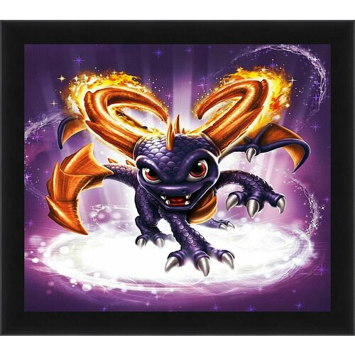Плакат, постер на бумаге Spyro The Dragon. Размер 30х42 см
