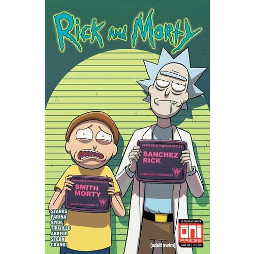 Плакат, постер на холсте Рик и Морти (Rick and Morty с 2013г). Размер 21 на 30 см