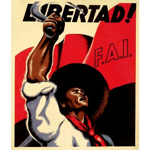 Плакат, постер на бумаге Libertad/Свобода. Размер 42 на 60 см