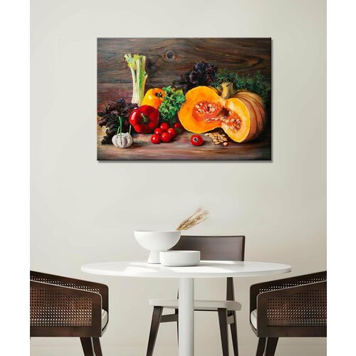 Картина/Картина на холсте для интерьера/Картина на стену/Картина для кухни/ - натюрморт с овощами 30х40