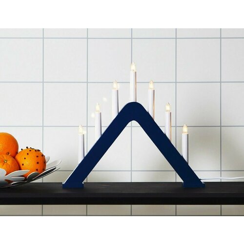 Декоративный светильник-горка JARVE, деревянный, 7 тёплых белых ламп, 41х36 см, STAR trading