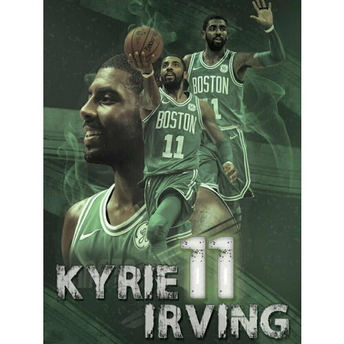 Плакат, постер на холсте Kyrie Irving/Кайри Ирвинг/спорт. Размер 21 х 30 см