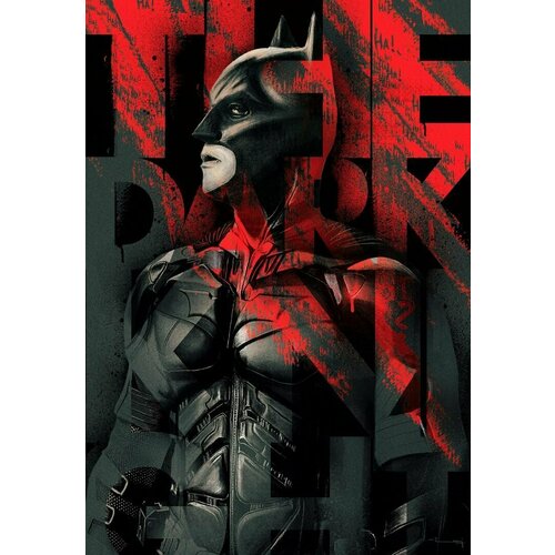 Плакат, постер на холсте Batman-Dark Knight/Бетмен-Темный Рыцарь. Размер 21 х 30 см