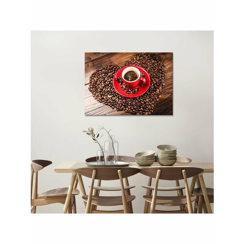Картина на холсте с подрамником Ароматный горячий кофе 4 60х80