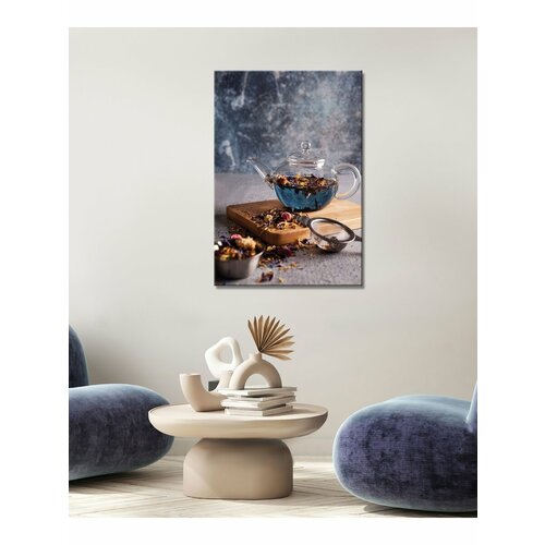Картина на холсте с подрамником Душистый травяной чай 40х60