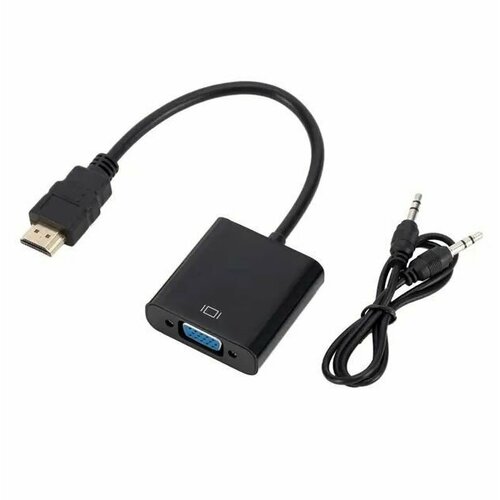 Видео конвертер Fiesta VC-5 HDMI2VGA (Переходник / Адаптер HDMI - VGA + AUX + Micro-USB Переходник HDMI на VGA с аудио)