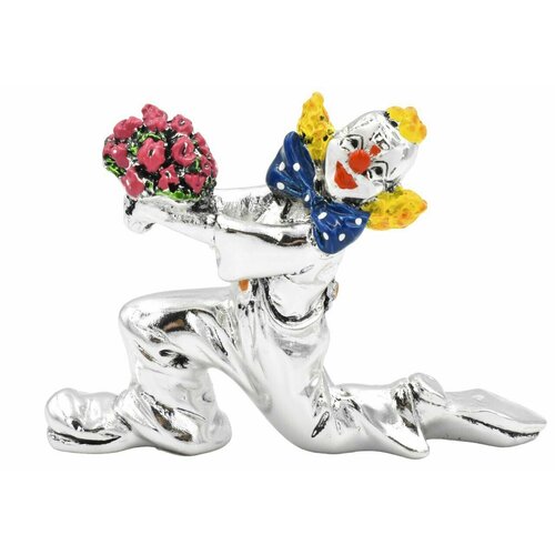 Статуэтка "Клоун на колене с цветами"/ 673