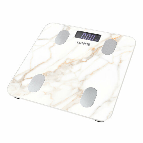 Весы напольные электронные диагностические BMI LUMME LU-1333 белый мрамор