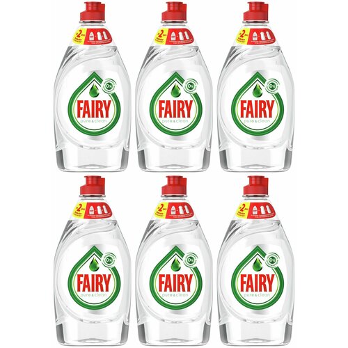 Fairy Pure & Clean Средство для мытья посуды ,450мл, 6 шт