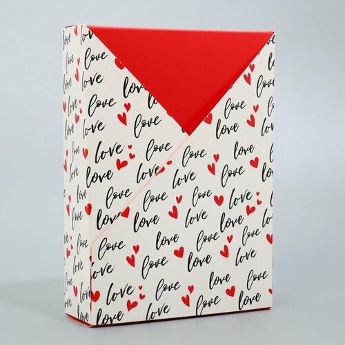 Складная коробка "Love", 21х 15 х 5 см