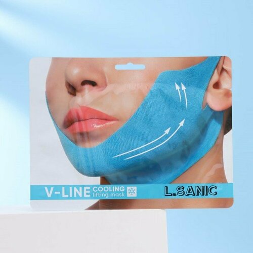 Маска-бандаж L.Sanic V-line для коррекции овала лица с охлаждающим эффектом, 20г (комплект из 3 шт)