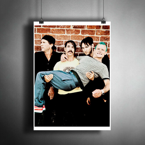 Постер плакат для интерьера "Музыка: Американская рок-группа Red Hot Chili Peppers. Энтони Кидис"/ Декор дома, офиса, комнаты A3 (297 x 420 мм)