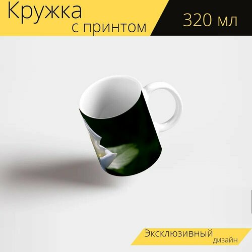 Кружка с рисунком, принтом "Розовый, кусты роз, цветущих кустарников" 320 мл.