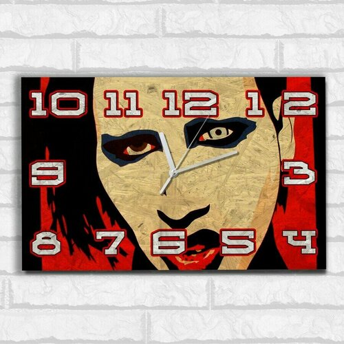 Настенные бесшумные часы ОСП, музыка Marilyn Manson - 4839