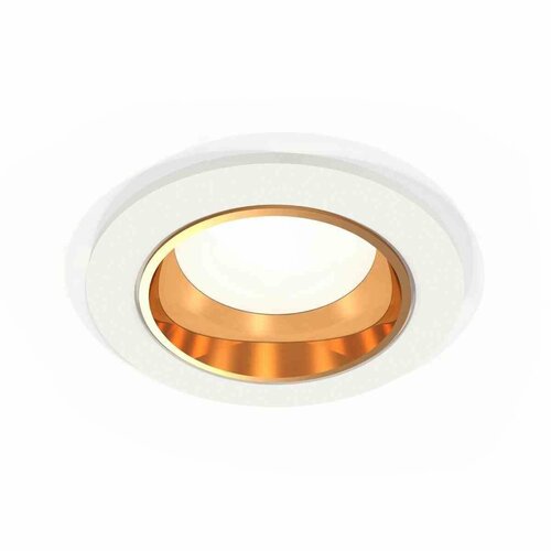 Комплект встраиваемого светильника Ambrella light Techno Spot XC6512004 SWH/PYG белый песок/золото желтое полированное (C6512, N6113)