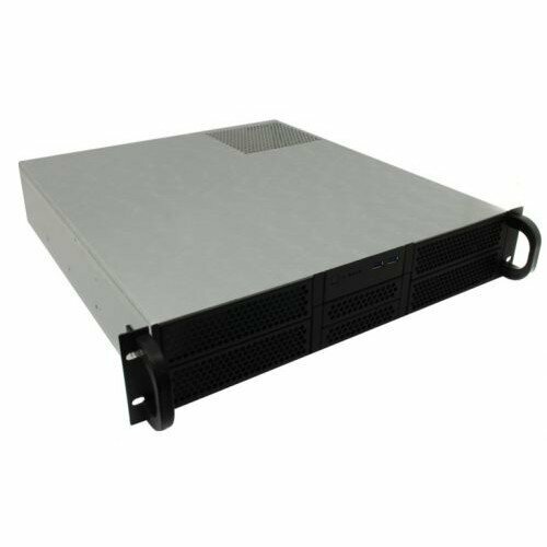 Procase RE204-D4H2-FE-65 Корпус 2U server case,4x5.25+2HDD, черный, без блока питания(2U,2U-redundant), глубина 650мм, EATX 12"x13", панель вентиляторов 4*80х25 PWM [RE204-D4H2-FE-65]