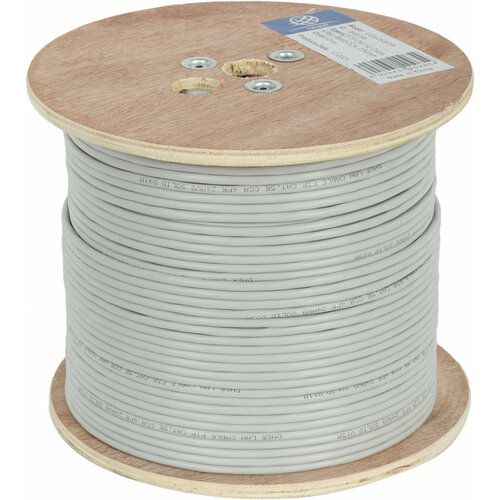 Кабель сетевой Ningbo FTP 4 пары cat5E solid 0.5мм CCA molded 305м серый