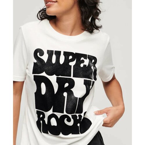 Футболка Superdry, размер 12, белый, черный