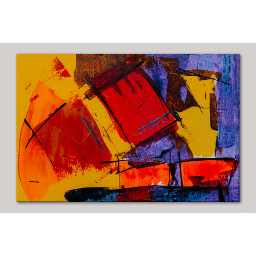 Картина для интерьера на холсте, «Абстрактное искусство» 39х60, холст натянут на подрамник