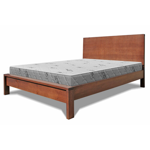 Кровать Борджия из сосны, спальное место (ШхД): 160x200, цвет: коричневый 2