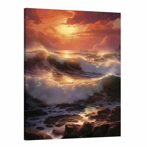 Интерьерная картина 50х70 "Морское чудо"
