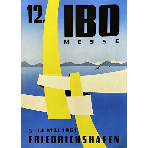 Плакат, постер на холсте Solbach-IBO messe/Сольбах-ИБО мессе. Размер 60 на 84 см