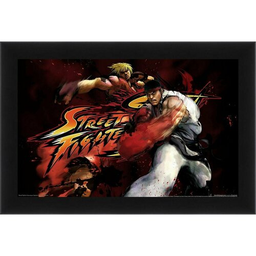 Плакат, постер на холсте Street Fighter. Размер 21х30 см