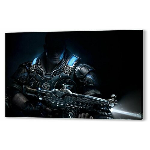 Плакат, постер на холсте Gears Of War 4. Размер 42 х 60 см