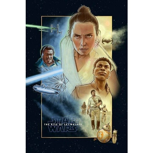 Плакат, постер на холсте Звездные войны: Эпизод 9-Скайуокер. Восход (Star Wars: Episode IX-The Rise of Skywalker), Джей Джей Абр. Размер 21 х 30 см