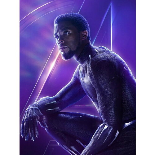 Плакат, постер на бумаге Avengers Collection : Black Panther/Черная Пантера/искусство/арт/абстракция/творчество. Размер 30 х 42 см