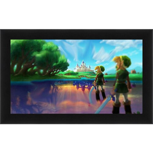 Плакат, постер на бумаге The Legend Of Zelda: A Link Between Worlds. Размер 30 х 42 см
