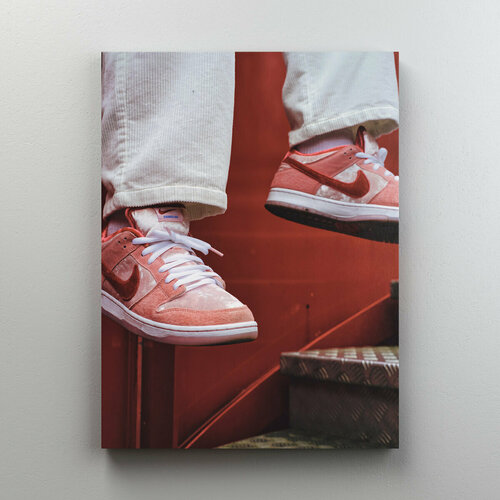 Интерьерная картина на холсте "Модные кроссовки" размер 22x30 см