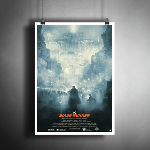 Постер плакат для интерьера "Фильм: Бегущий по лезвию 2049. Райан Гослинг, Харрисон Форд"/ A3 (297 x 420 мм)