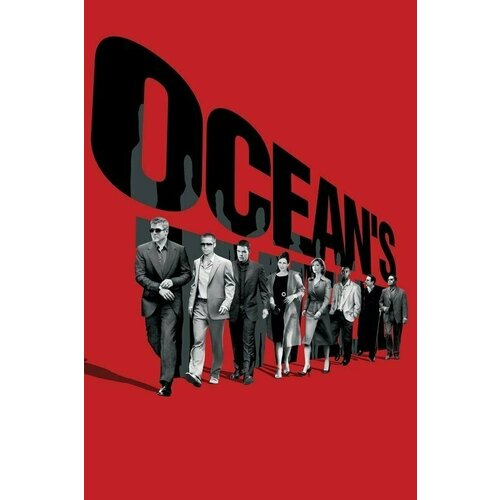 Плакат, постер на холсте Двенадцать друзей Оушена (Ocean s Twelve), Стивен Содерберг. Размер 60 х 84 см