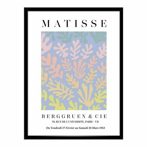 Плакат, постер на бумаге Matisse. Размер 21 х 30 см