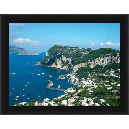 Плакат, постер на холсте Italy Capri. Размер 60х84 см