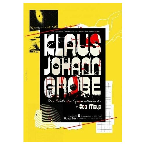 Плакат, постер на бумаге Klaus Johann Grobe-Клаус Иоганн Гроб. Размер 42 х 60 см