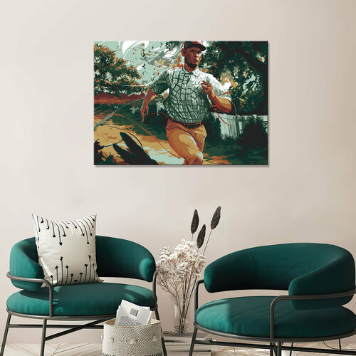 Интерьерная картина на холсте - Форест Гамп-Арт Бег 40х60