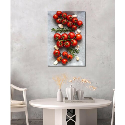 Картина/Картина на холсте для интерьера/Картина на стену/Картина для кухни/ - помидоры черри 50х70