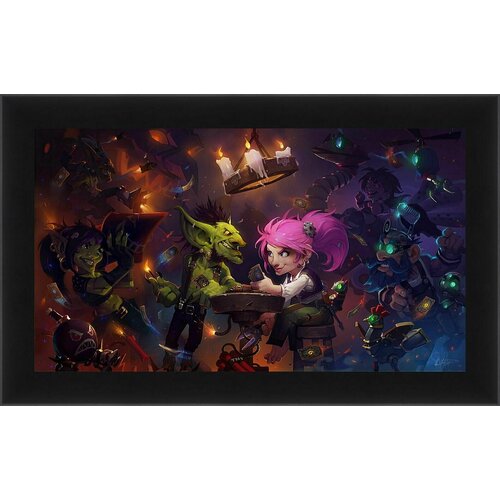 Плакат, постер на холсте Hearthstone: Heroes Of Warcraft. Размер 42 х 60 см