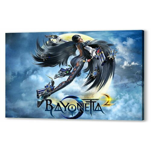 Плакат, постер на холсте Bayonetta 2. Размер 21 х 30 см