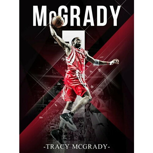 Плакат, постер на бумаге Tracy McGrady/Трэйси МакГрэди/спорт. Размер 21 х 30 см