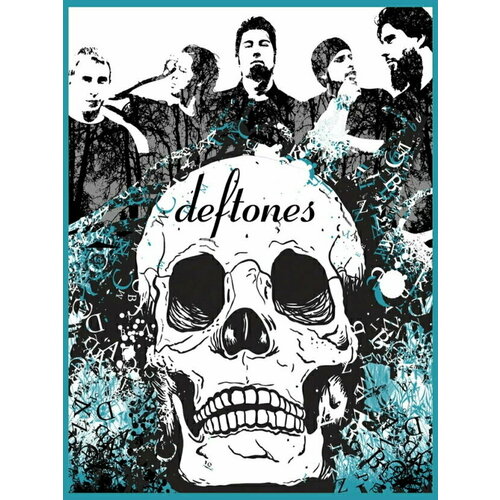 Плакат, постер на бумаге Deftones/Дефтонс/музыкальные/поп исполнитель/артист/поп-звезда/группа. Размер 42 х 60 см