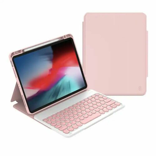 Чехол с клавиатурой для айпада WiWU Protective Keyboard на iPad 10.9 / 11 дюймов (2018-2021 года) - Розовый