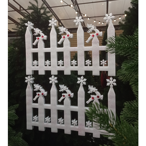 Рождественская декорация (Забор)